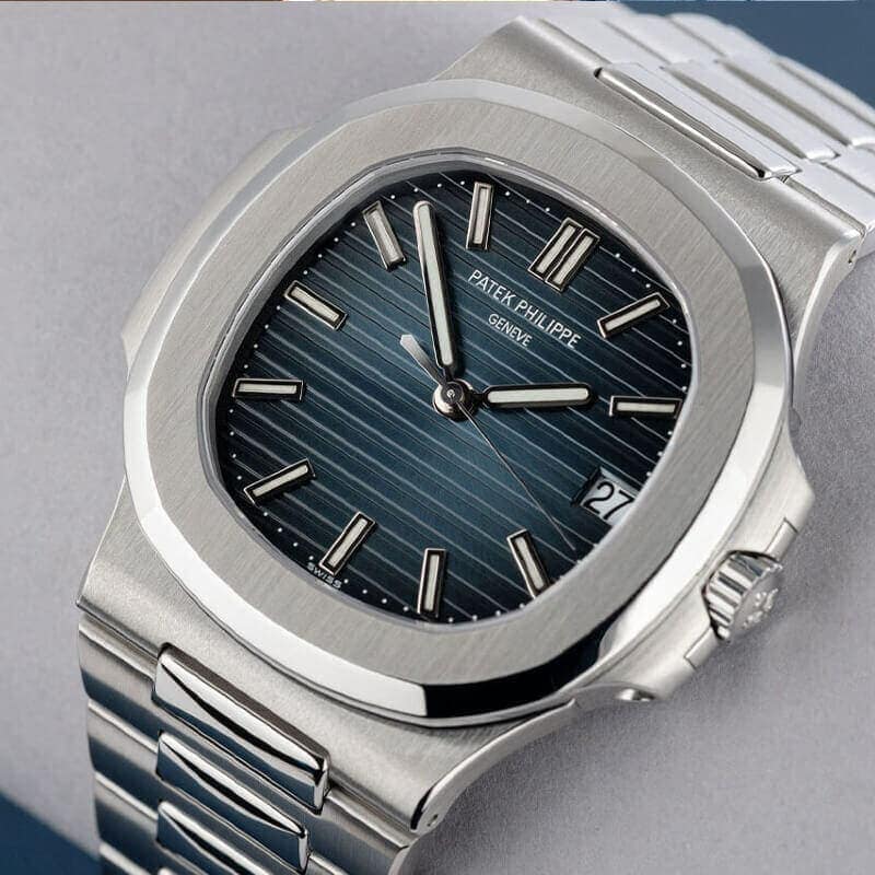 Patek Philippe Nautilus Steel Blue Dial Super High Quality Swiss ...