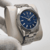 Rolex Date just Blue Dial Super High Quality Swiss Automatic Watch ...