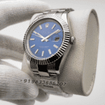 Rolex Date just Blue Dial Super High Quality Swiss Automatic Watch ...