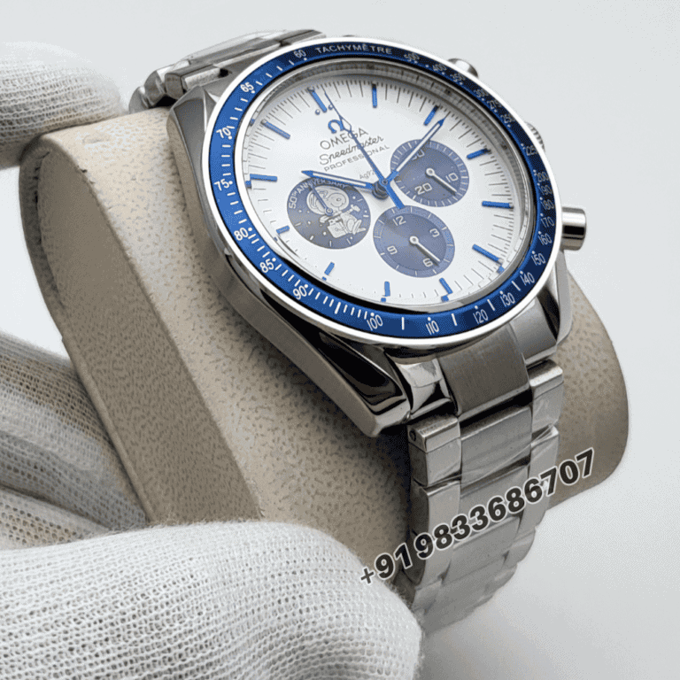 Omega Speedmaster Silver Snoopy Award 50th Anniversary Chronograph ...