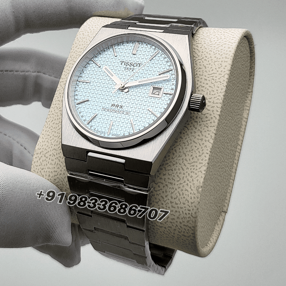 Tissot PRX Powermatic 80 Ice Blue Dial 40mm High Quality Swiss ...